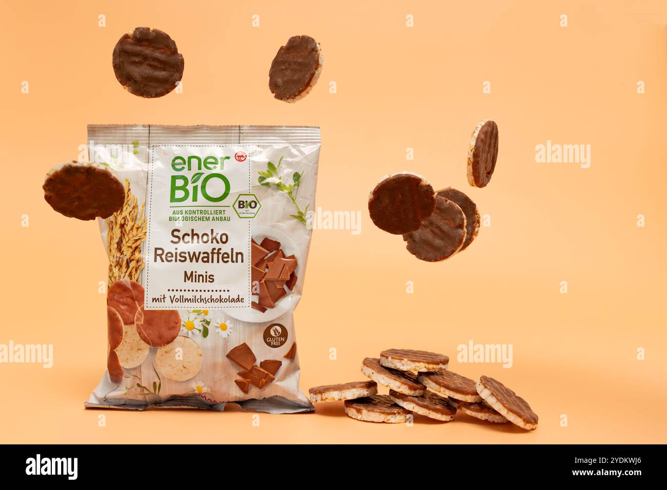 Germany Berlin October 26, 2024. A package of Ener Bio chocolate wafers ...