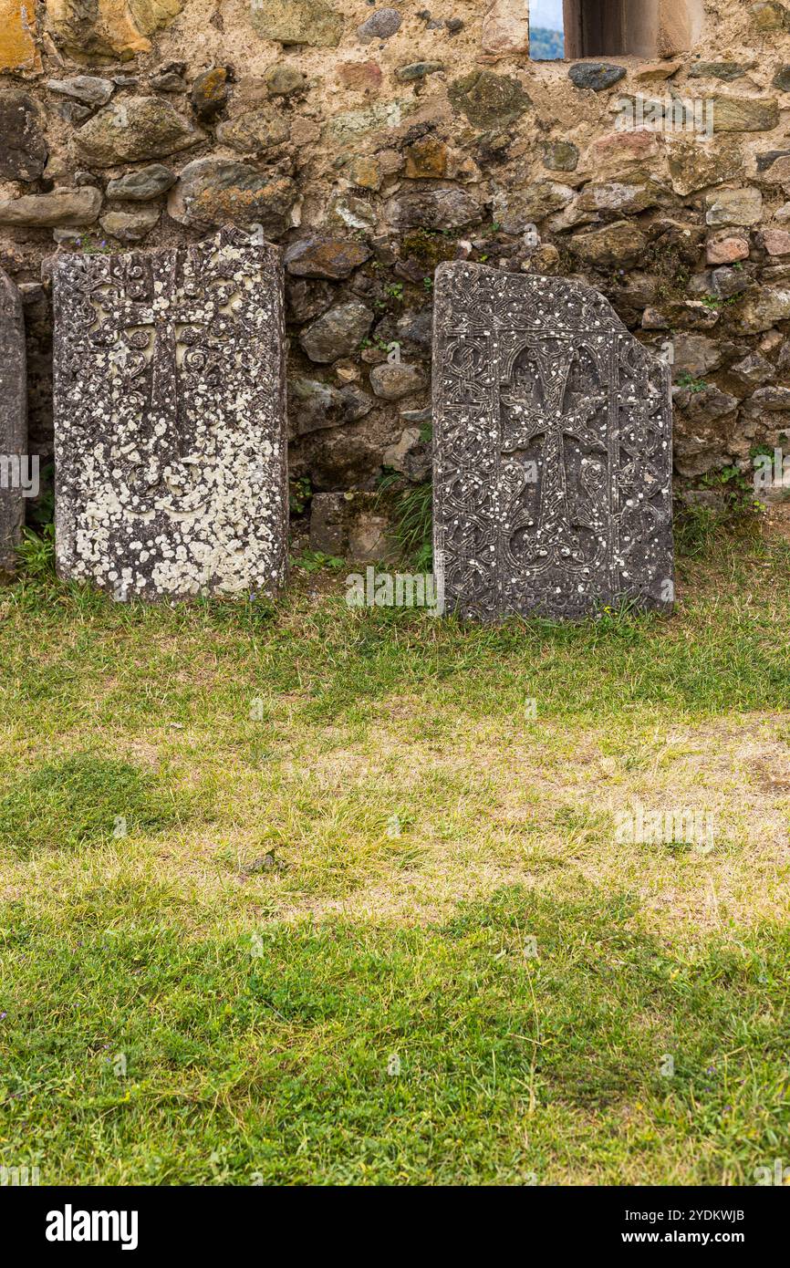 Vank, Nagorno-Karabakh, Azerbaijan - 04 September 2019: Graves with ...