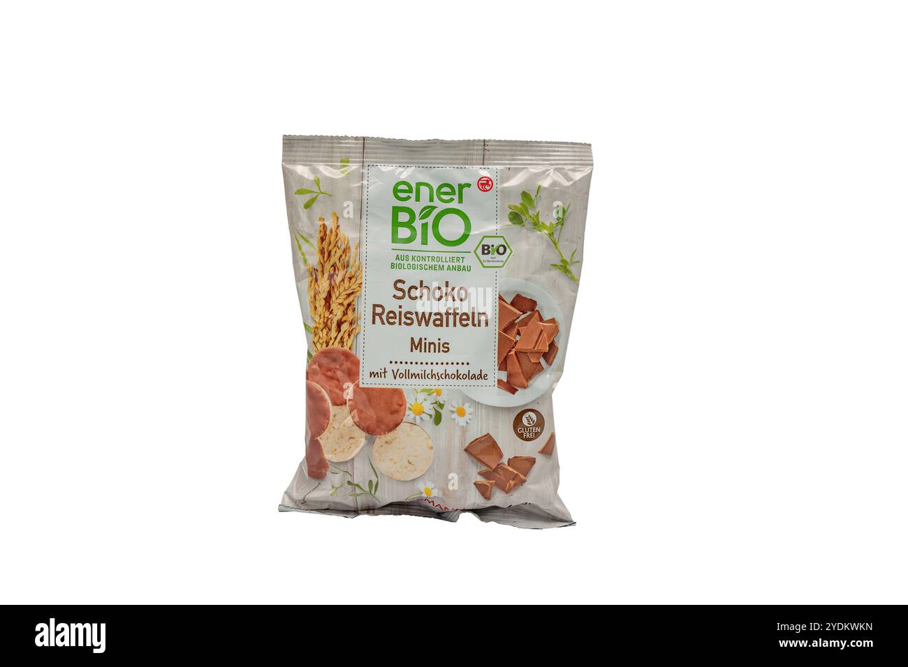 Germany Berlin October 26, 2024. A bag of bio chocolate rice wafers ...