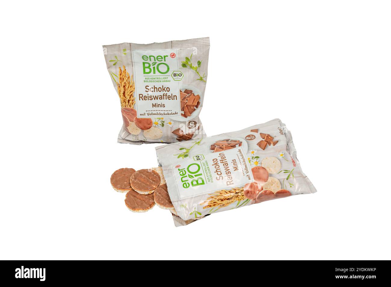 Germany Berlin October 26, 2024. Two bags of biscuits labeled bio ...