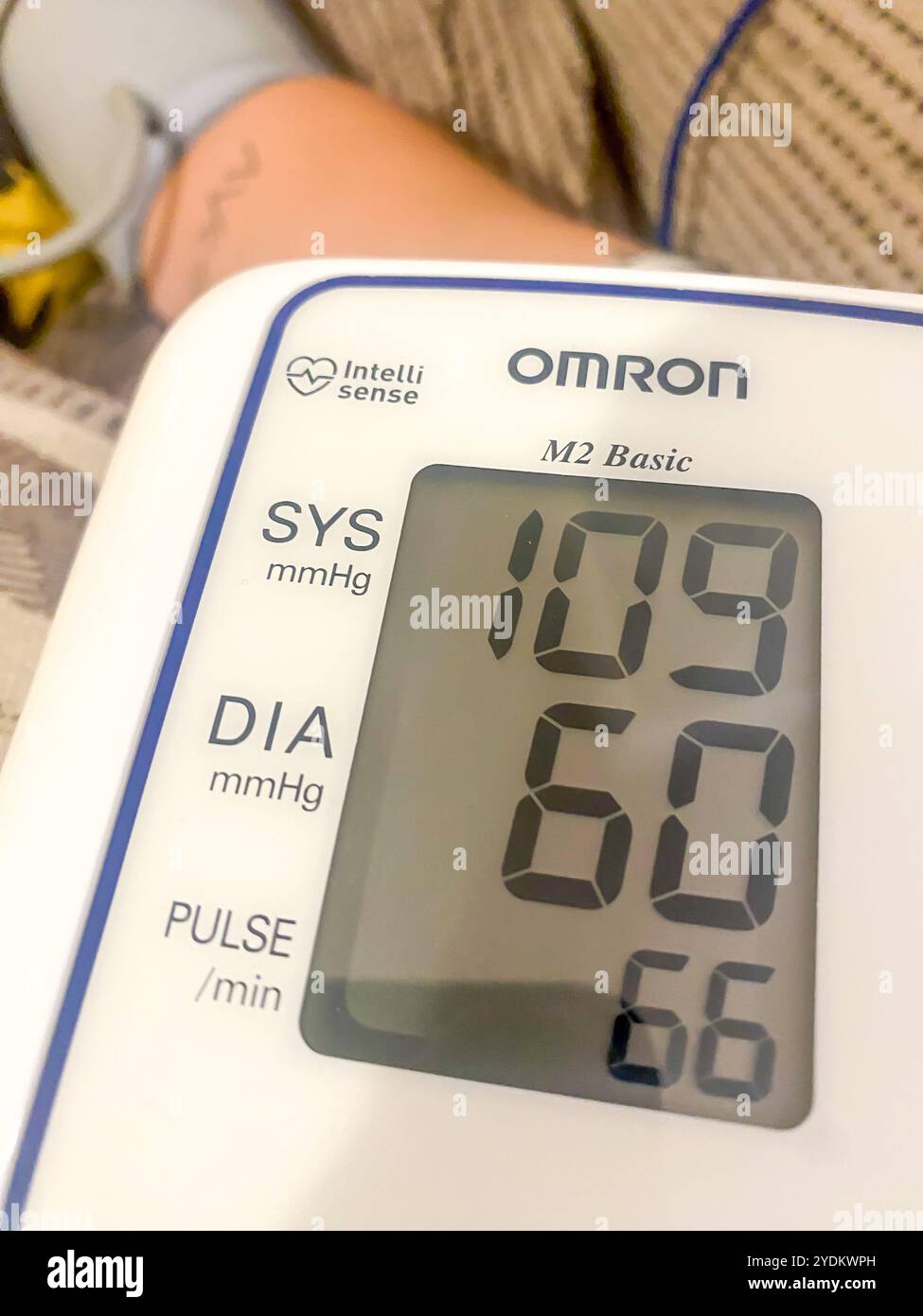 Monitoring blood pressure at home with a blood pressure monitoring ...