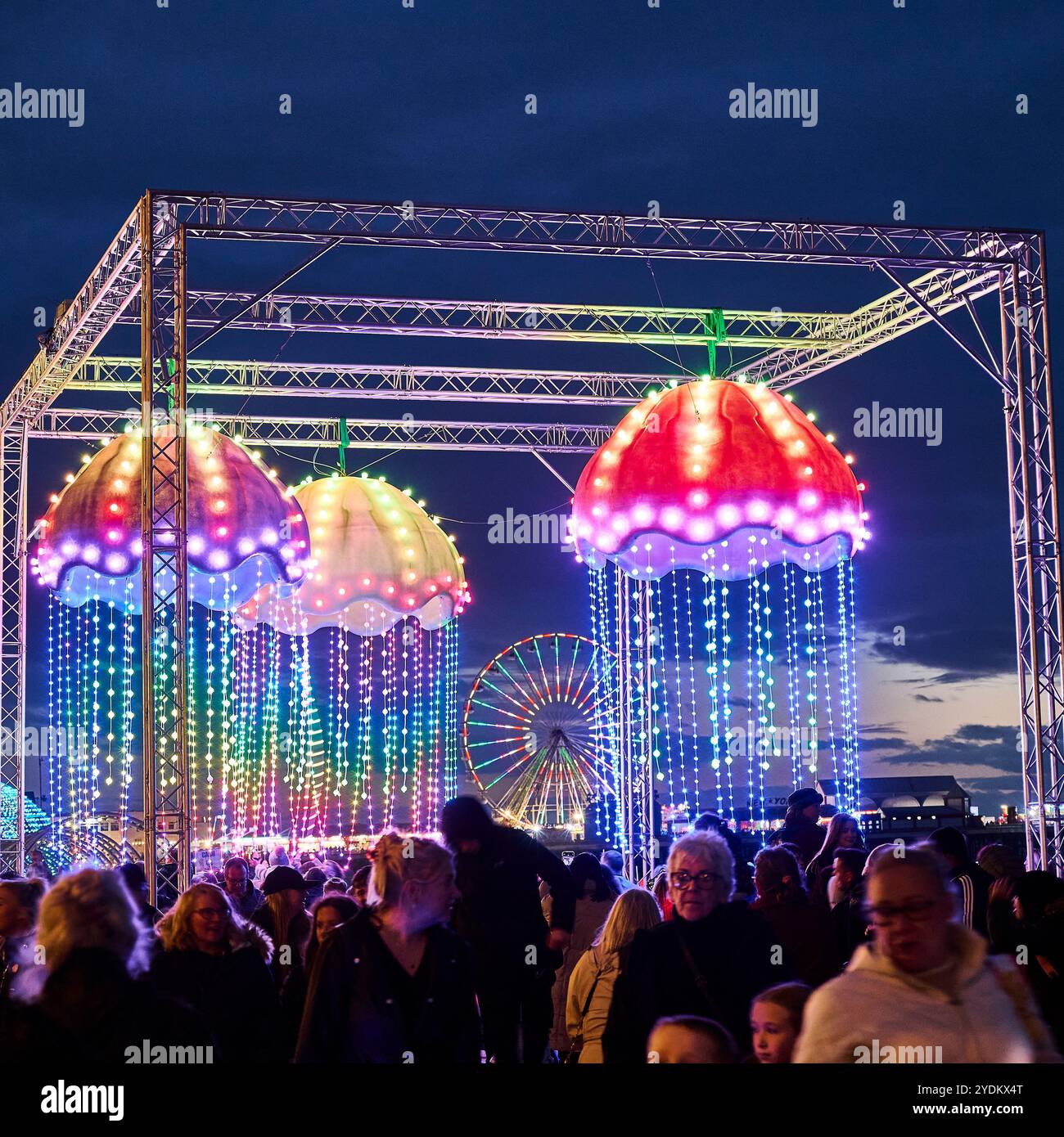 Lightpool Festival held annually during Blackpool illumination at half ...