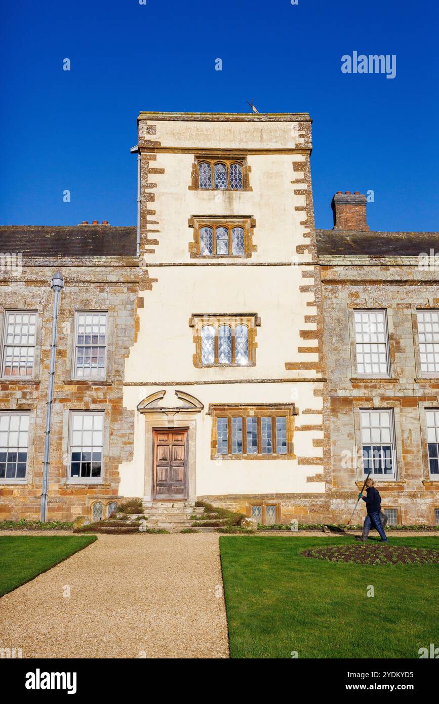 Canons Ashby, Elizabethan building, Northamptonshire, England, UK Stock ...