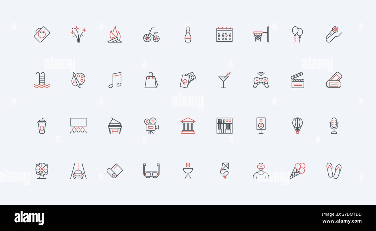 Entertainment activity for outdoor and indoor leisure, games and music ...