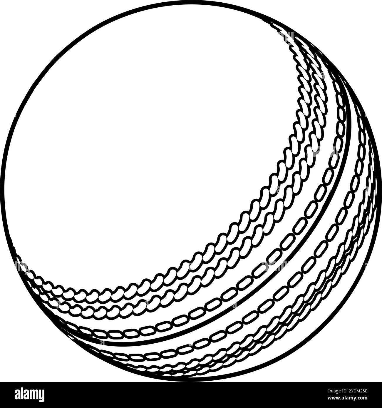Cricket Ball Cartoon Sports Icon Illustration Stock Vector Image & Art ...