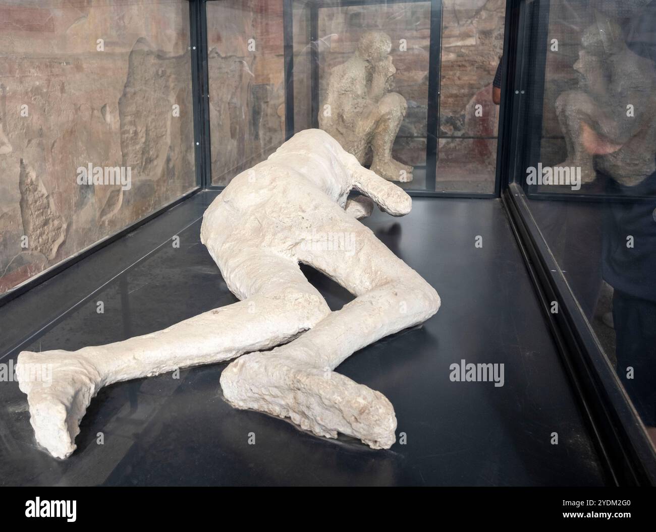 Plaster cast of a victim of the eruption in the Macellum (marketplace ...