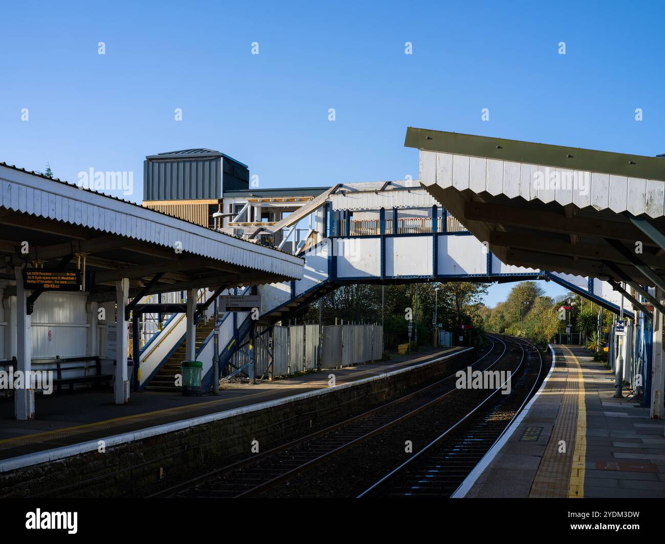 St Erth Station Grade II Victorian Footbridge Cornwall Stock Photo - Alamy
