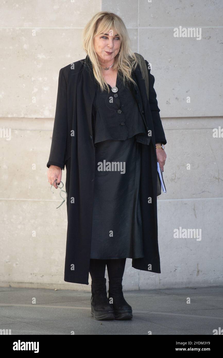 London, UK. 27 Oct 2024. Pictured: Helen Lederer departs BBC ...