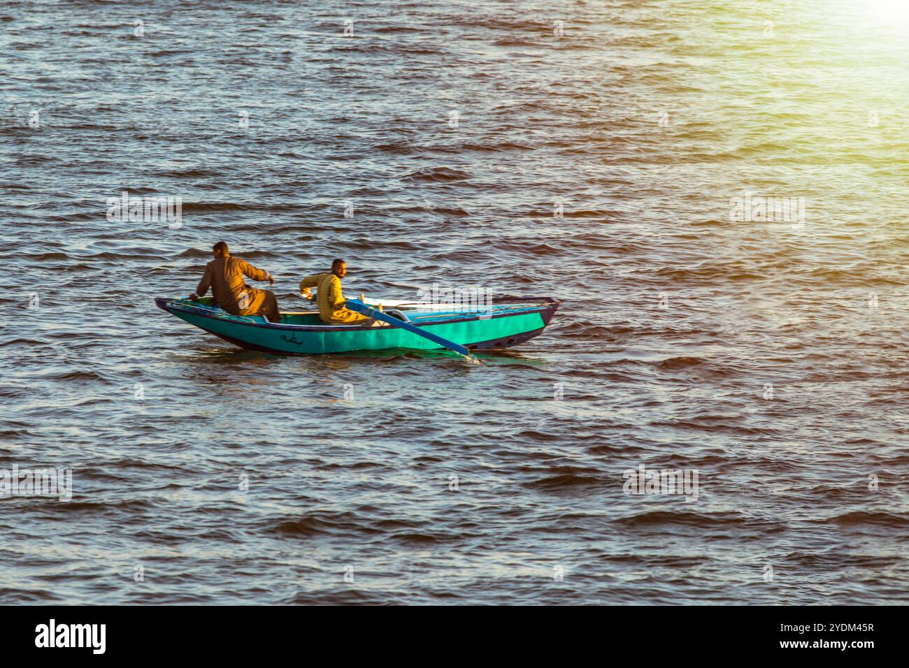 Luxor, Egypt; January 16, 2024: Experience the tranquility of a Nile ...