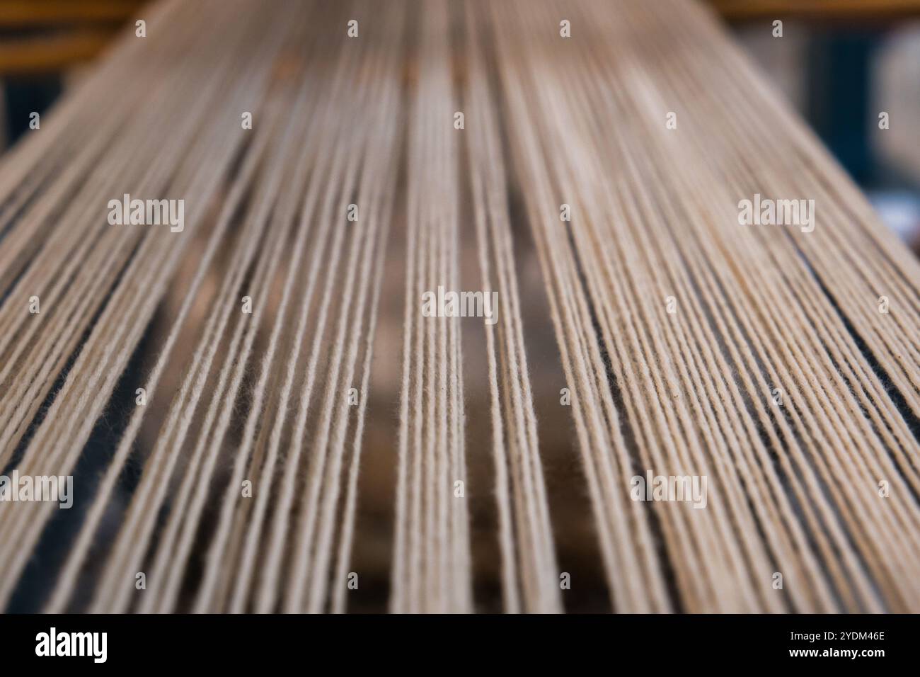 Closeup threads in loom hi-res stock photography and images - Alamy