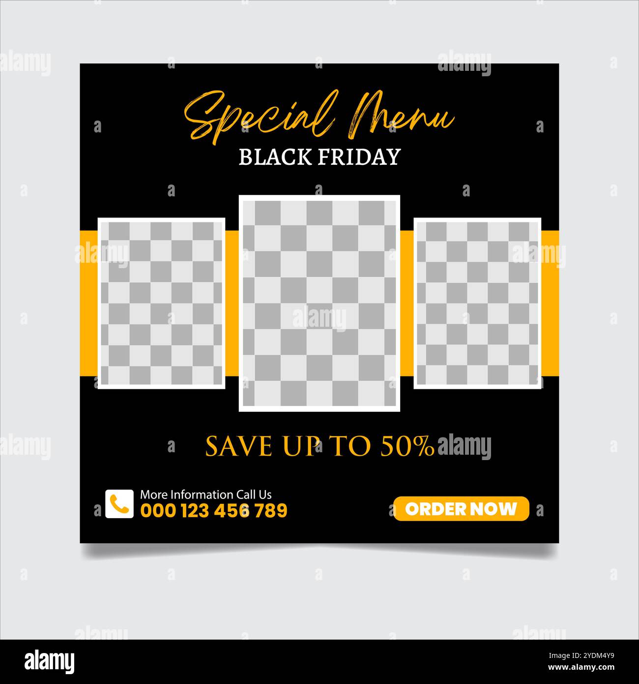 Flyer or social media post themed today's menu template Stock Vector ...