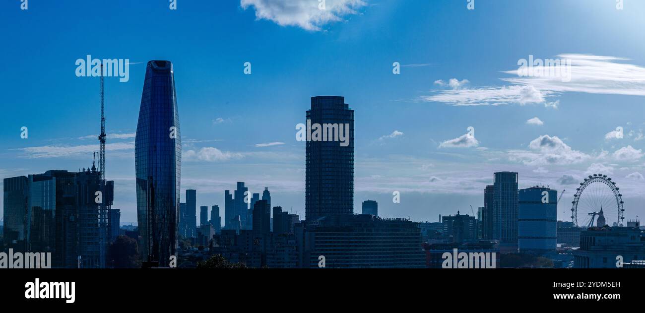 A panoramic view of the London skyline wity the Boomerang Building (1 ...
