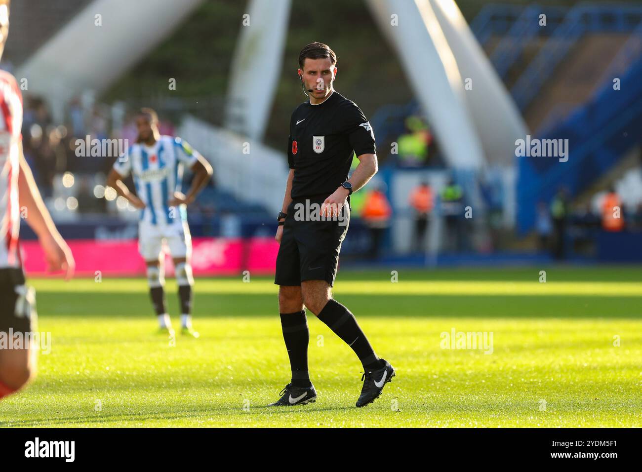 John Smith's Stadium, Huddersfield, England - 26th October 2024 Referee ...