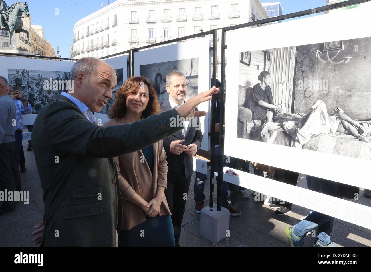 Madrid, 21/10/2022. Puerta del Sol. President of the CAM, Isabel Díaz ...
