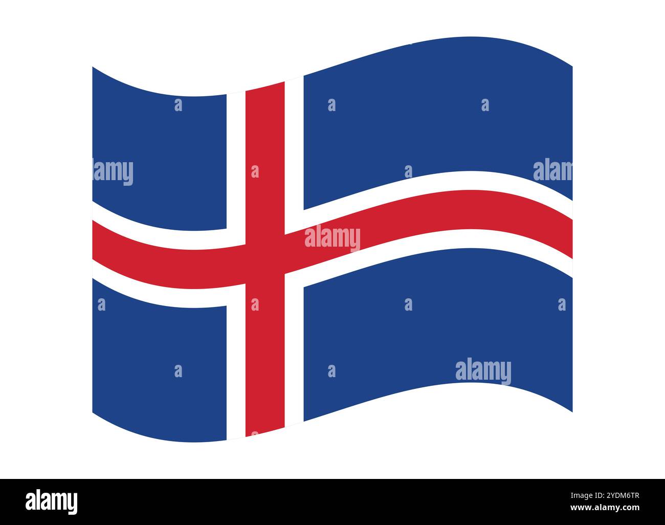 Flag of Iceland. Icelandic national symbol in official colors. Template ...
