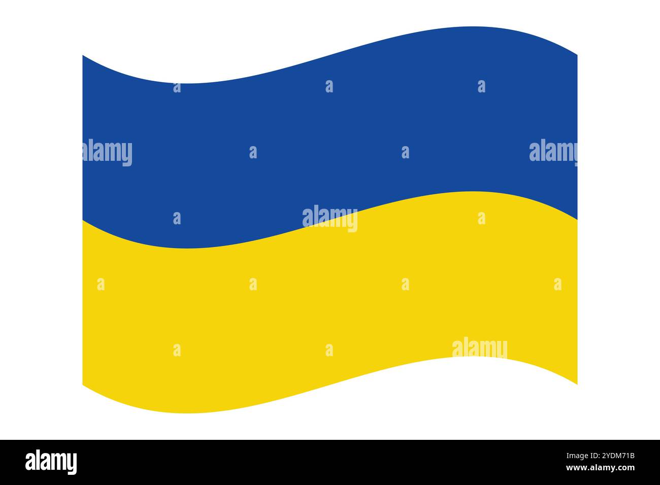 Flag of Ukraine. Ukrainian national symbol in official colors. Template ...