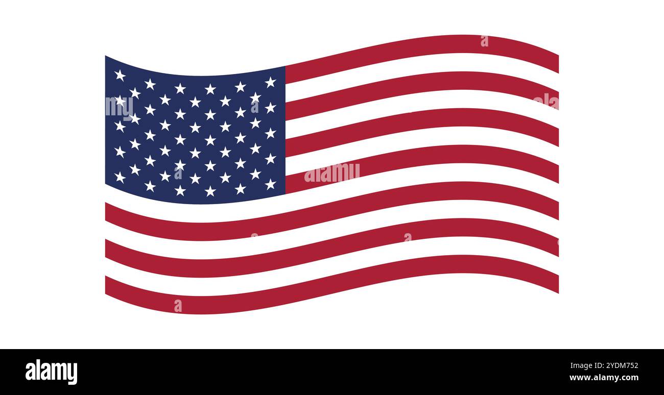 Flag of USA, The United States of America. American national symbol in ...