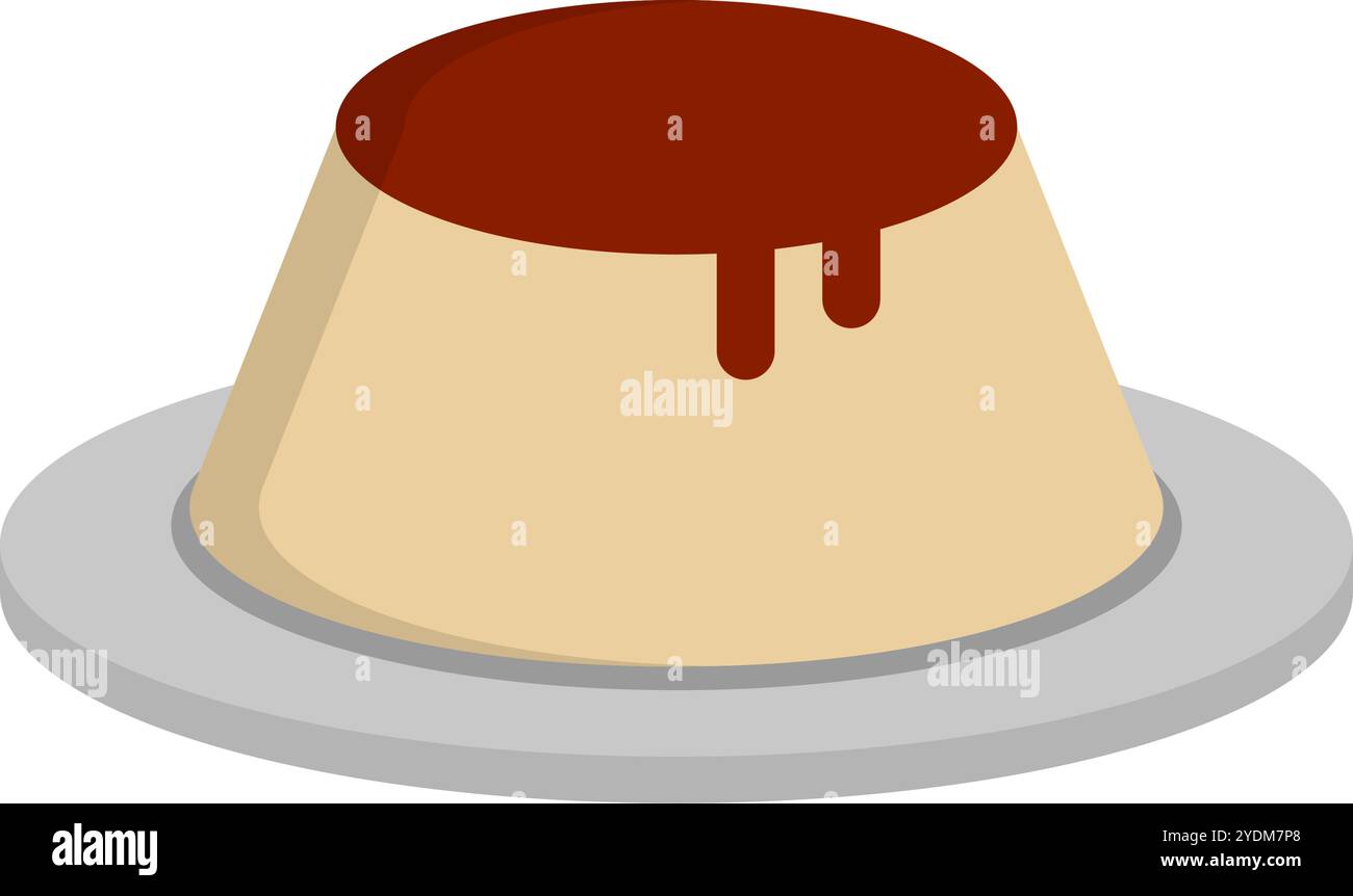 Creme caramel vector vectors Stock Vector Images - Alamy