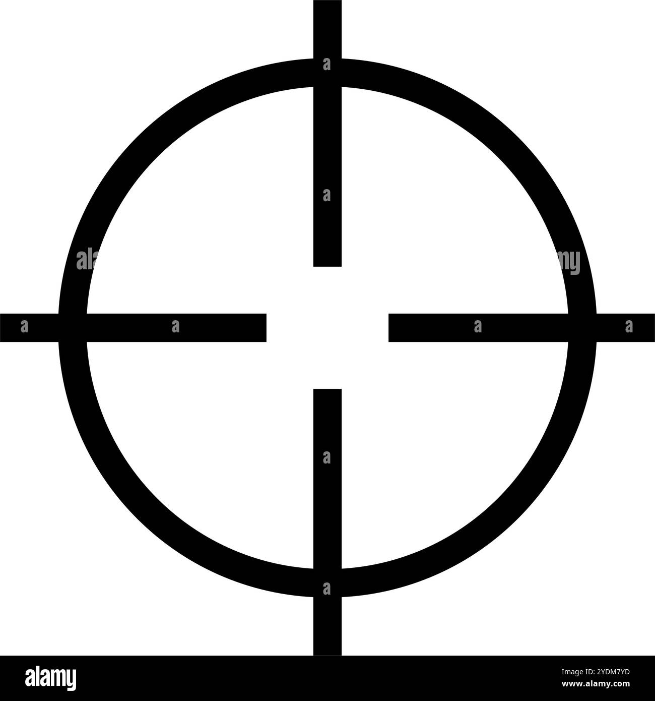 Crosshair reticle icon simple Cut Out Stock Images & Pictures - Alamy