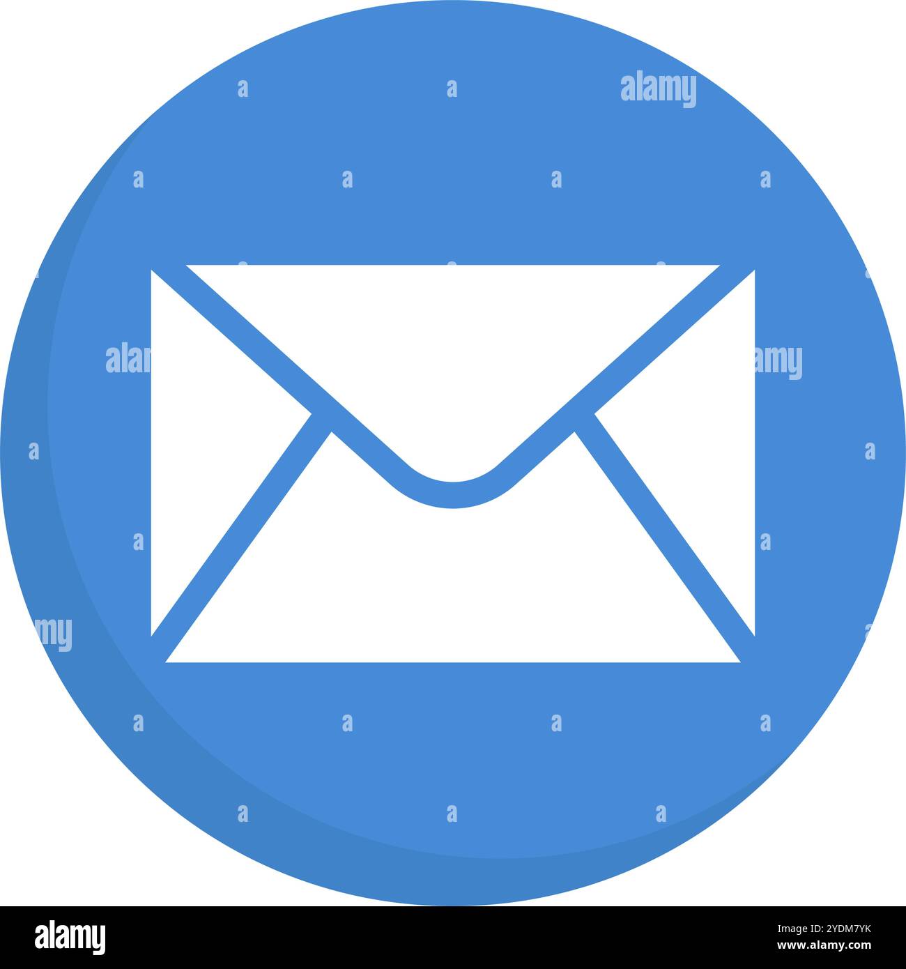 Blue mail icon. Mail button. Editable vector Stock Vector Image & Art ...