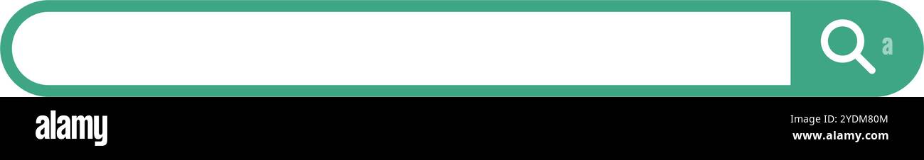 Green search bar. Green search box. Editable vector Stock Vector Image ...