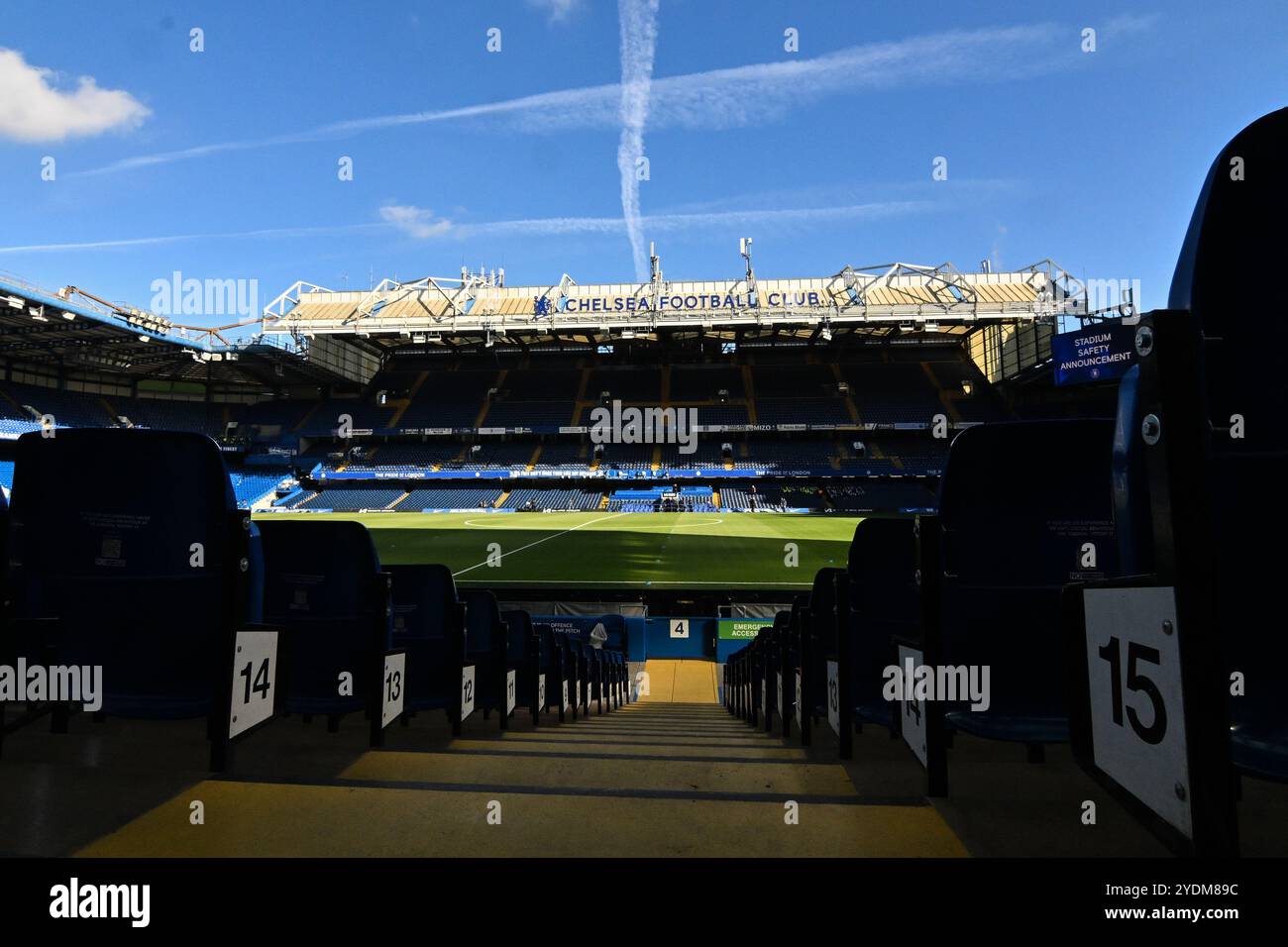 A general view inside of Stamford Bridge, home of Chelsea ahead of the ...