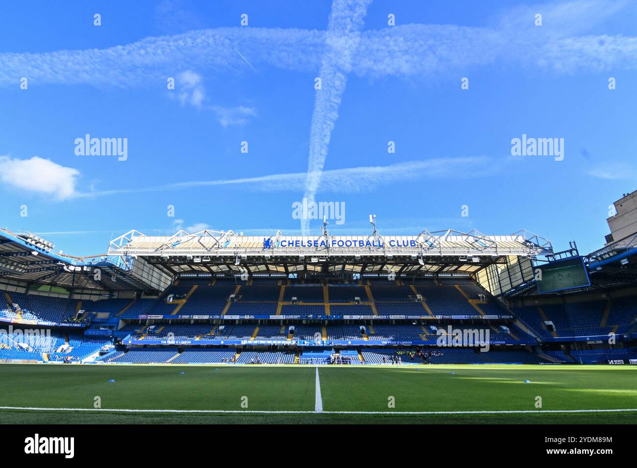 A general view inside of Stamford Bridge, home of Chelsea ahead of the ...