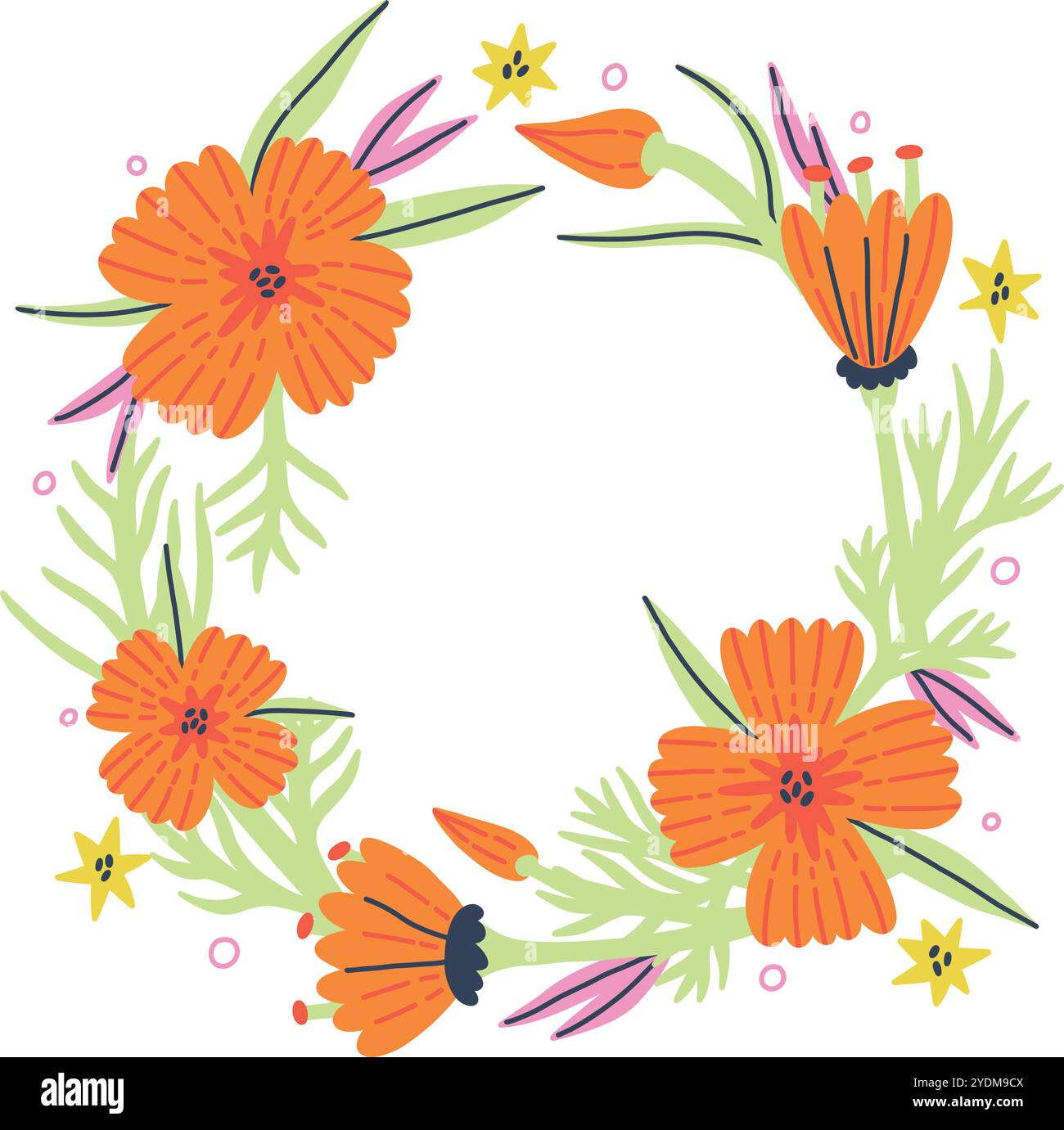 Beautiful flower frames elegant Cut Out Stock Images & Pictures - Alamy