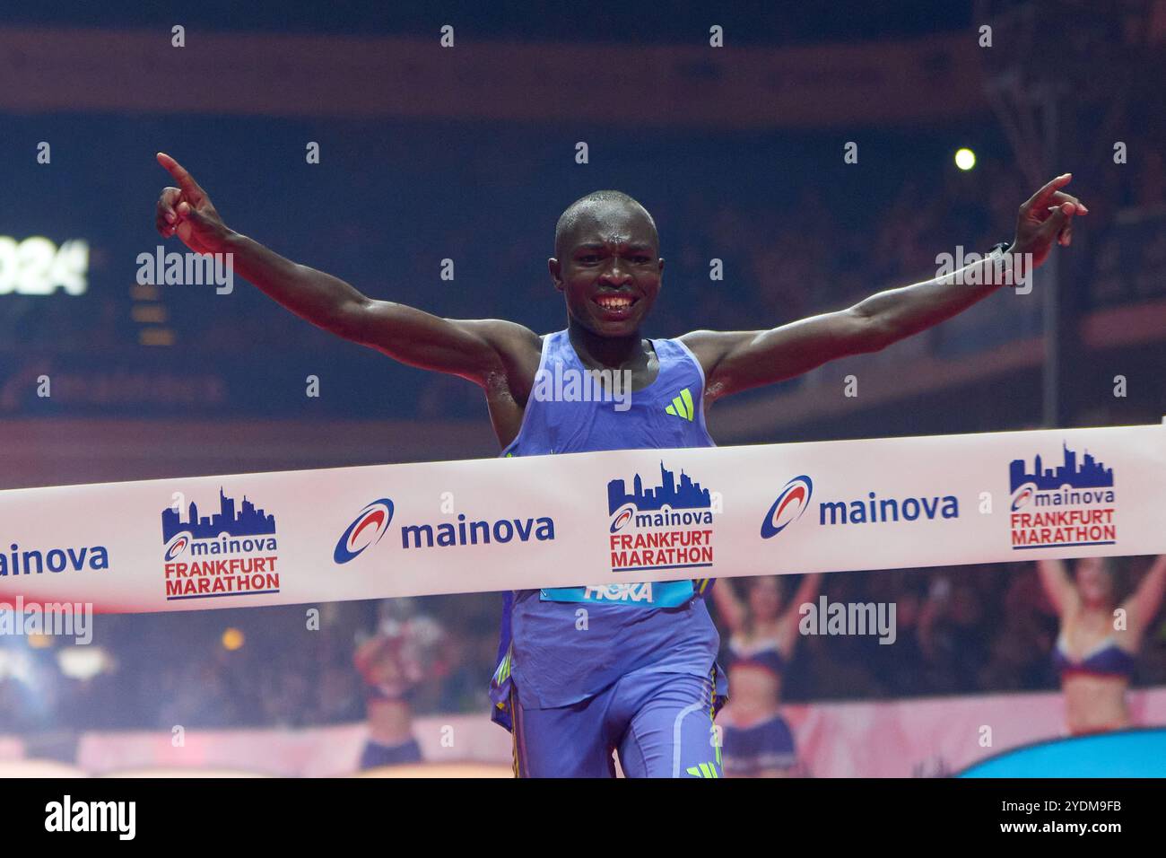 27 October 2024, Hesse, Frankfurt/M.: Athletics: Marathon Kenyan Benard ...