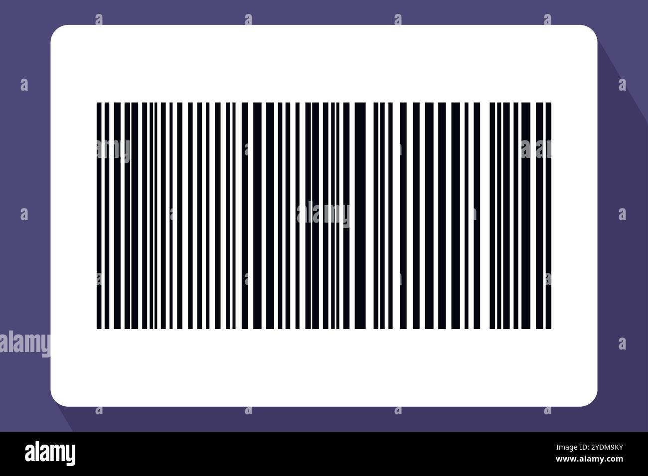 Barcode isolated on color background. Code stripes sticker. Barcode ...