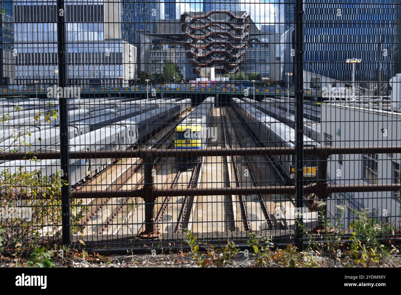 Long Island Railroad trains at the MTA Depot in Manhattan Upper West ...
