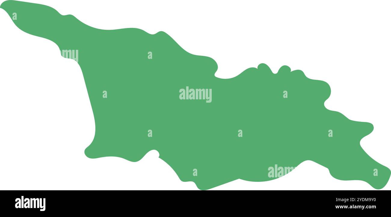 Green Georgia map icon. Editable vector Stock Vector Image & Art - Alamy