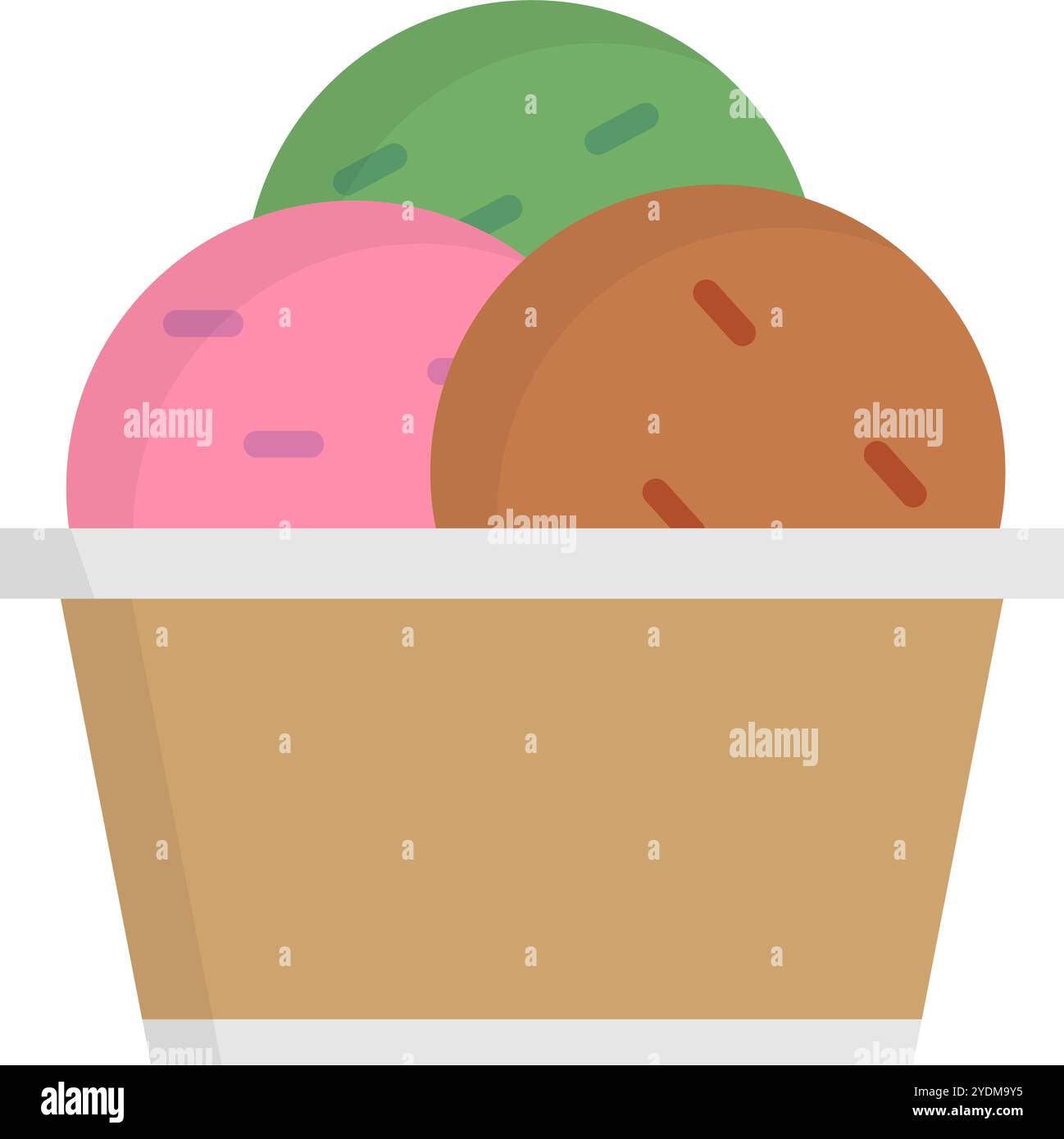Object ice cream cup Stock Vector Images - Alamy