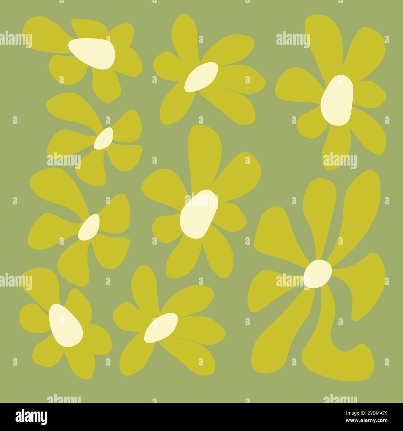 Aesthetic flower doodles hi-res stock photography and images - Alamy