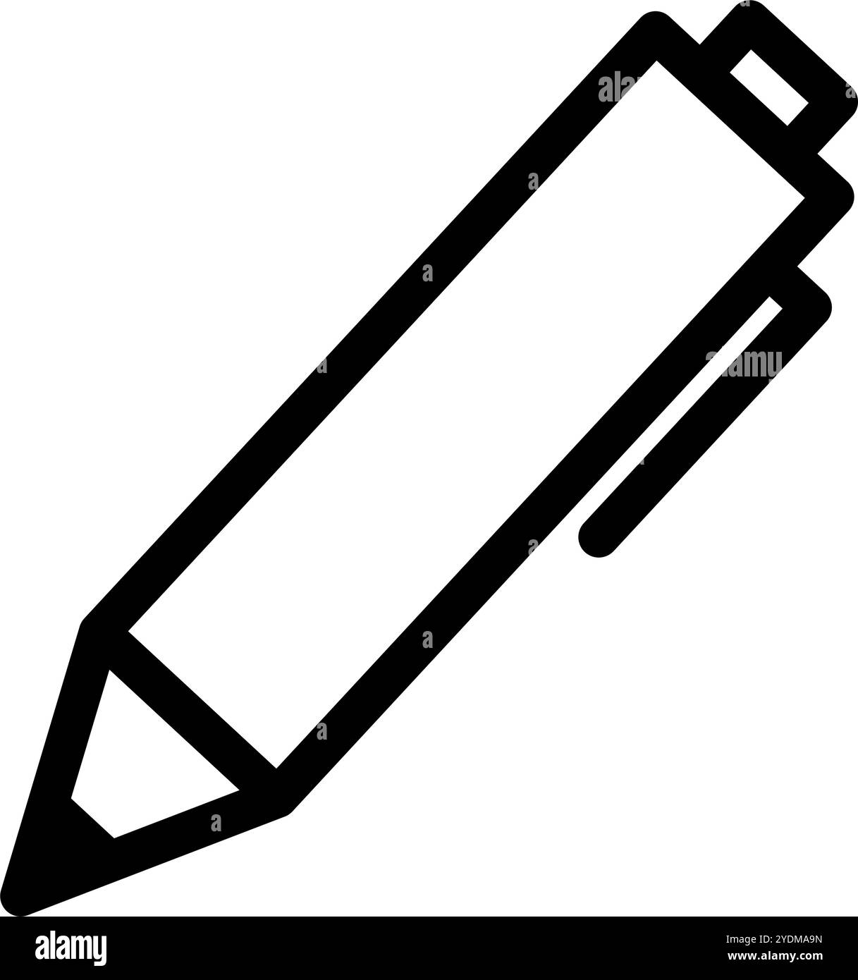 Simple ballpoint pen icon. Editable vector Stock Vector Image & Art - Alamy