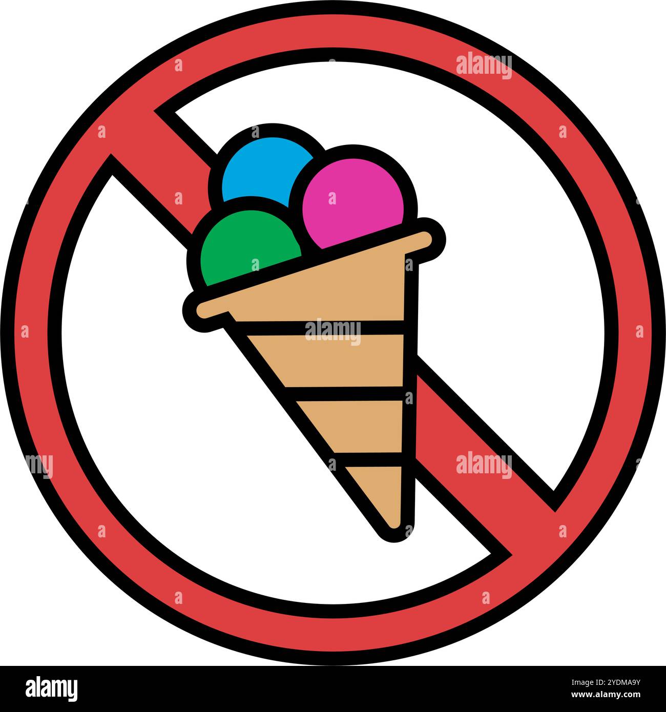 The ice cream stop Stock Vector Images - Alamy