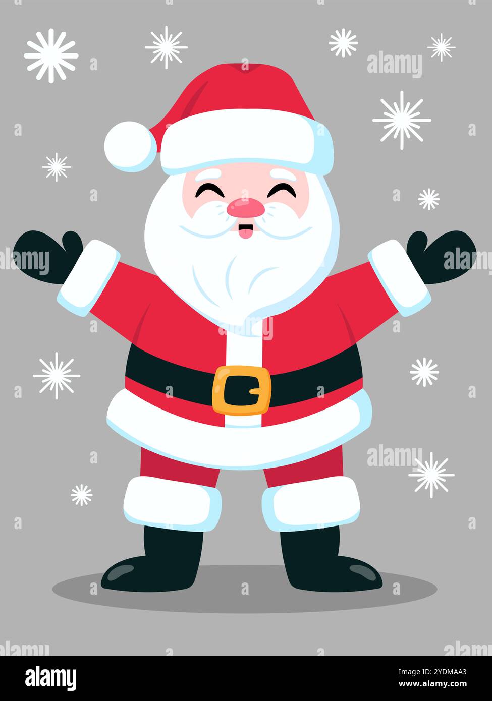 Cute Santa Claus. Vector illustration Stock Vector Image & Art - Alamy
