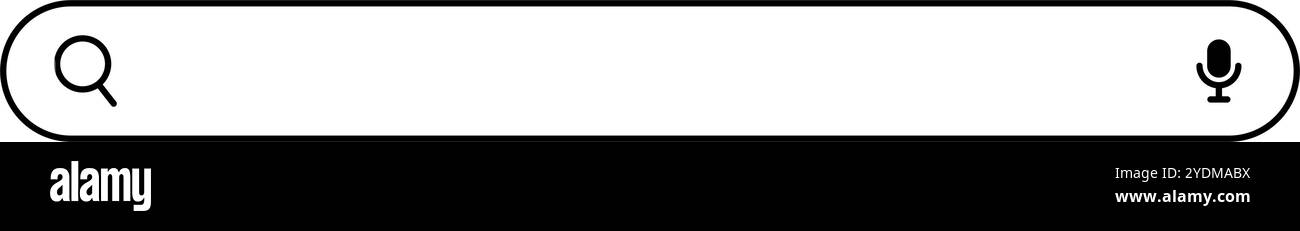 Search bar microphone icon hi-res stock photography and images - Alamy