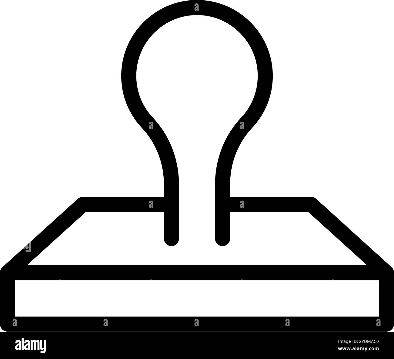 Simple stamp icon. Approval icon. Editable vector Stock Vector Image ...