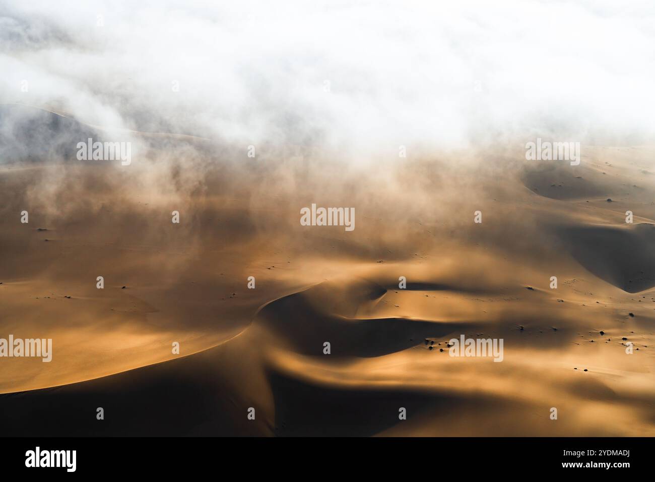 Panoramaflight / Aerial view - Namibian desert from above Stock Photo ...