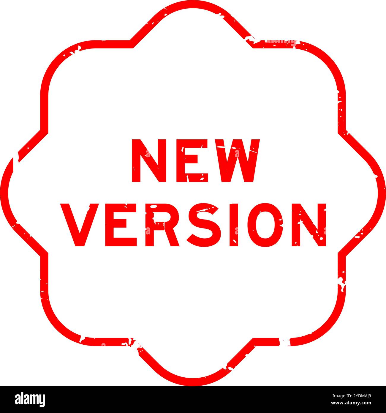 Grunge red new version word rubber seal stamp on white background Stock Vector Image & Art - Alamy