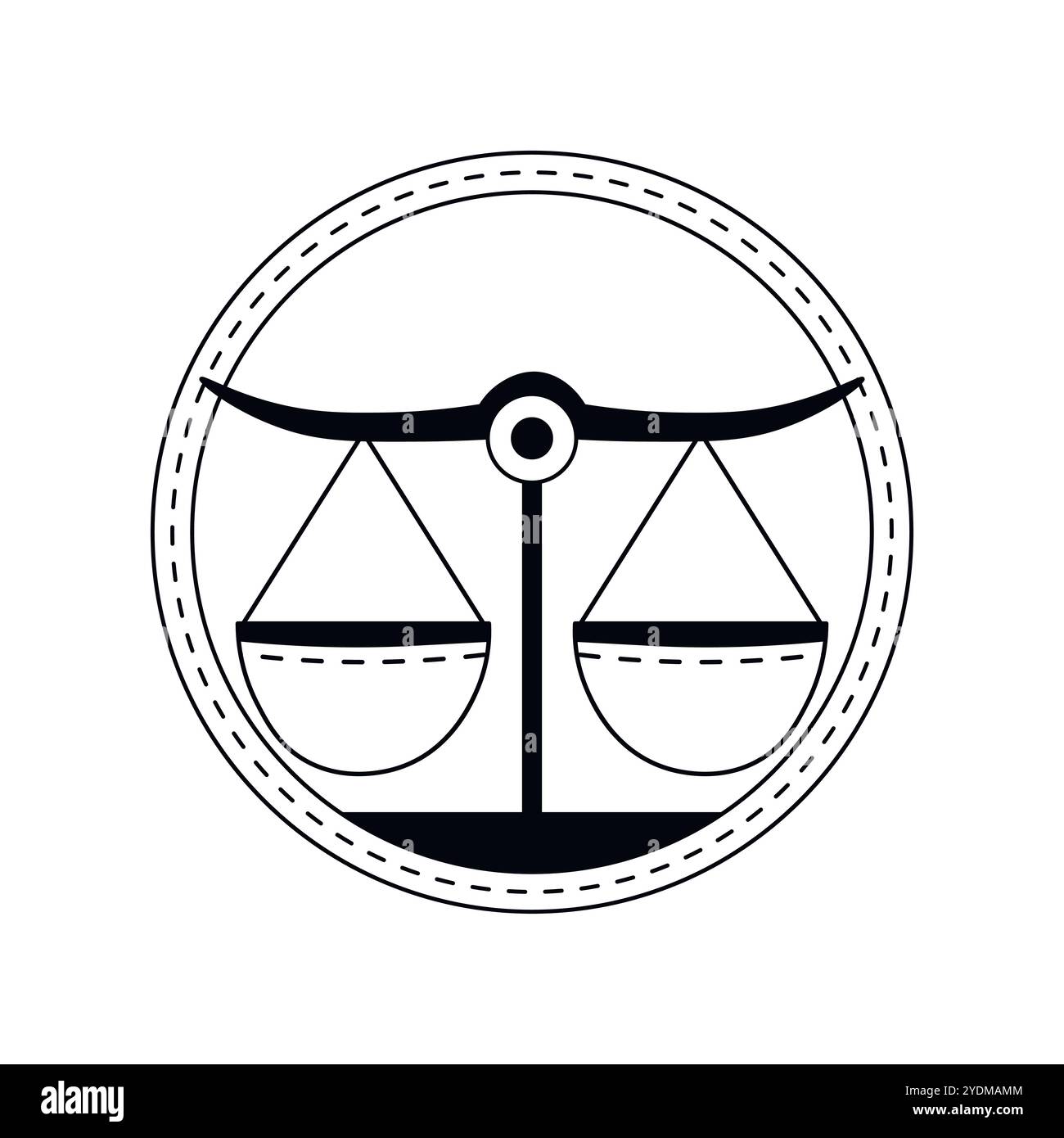 Zodiac horoscope. LIBRA astrological icon symbol. Stylized star sign ...