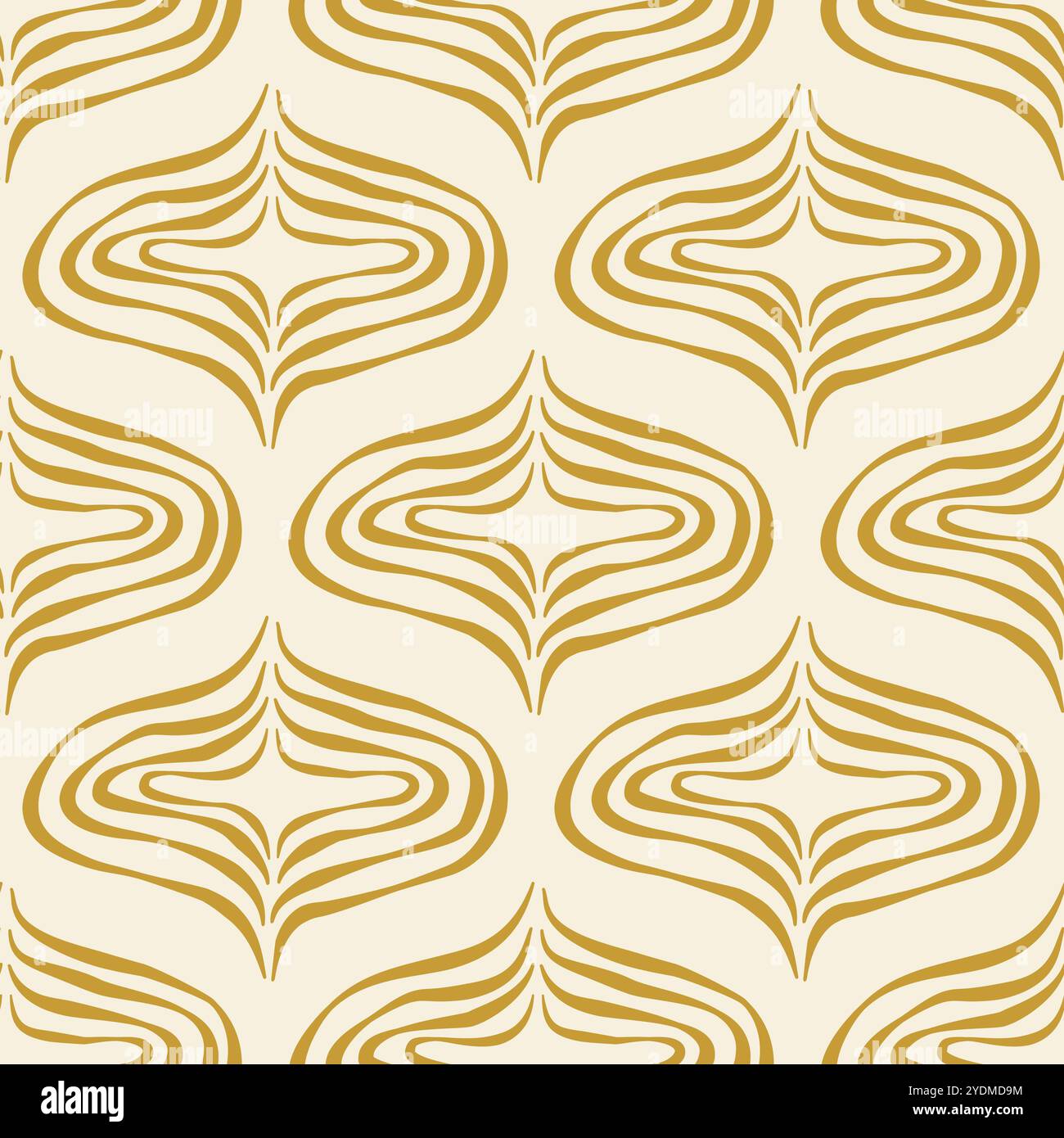 Damask seamless pattern. Vector hand drawn flat illustration Stock ...