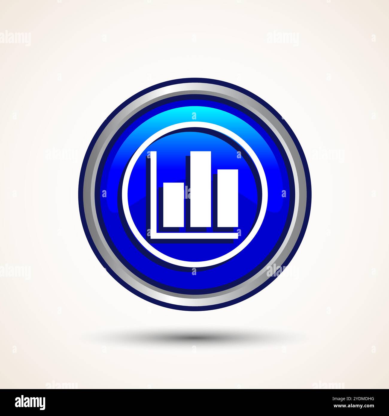 Bar chart icon design illustration, Graph icon, Growth sign, Growth ...