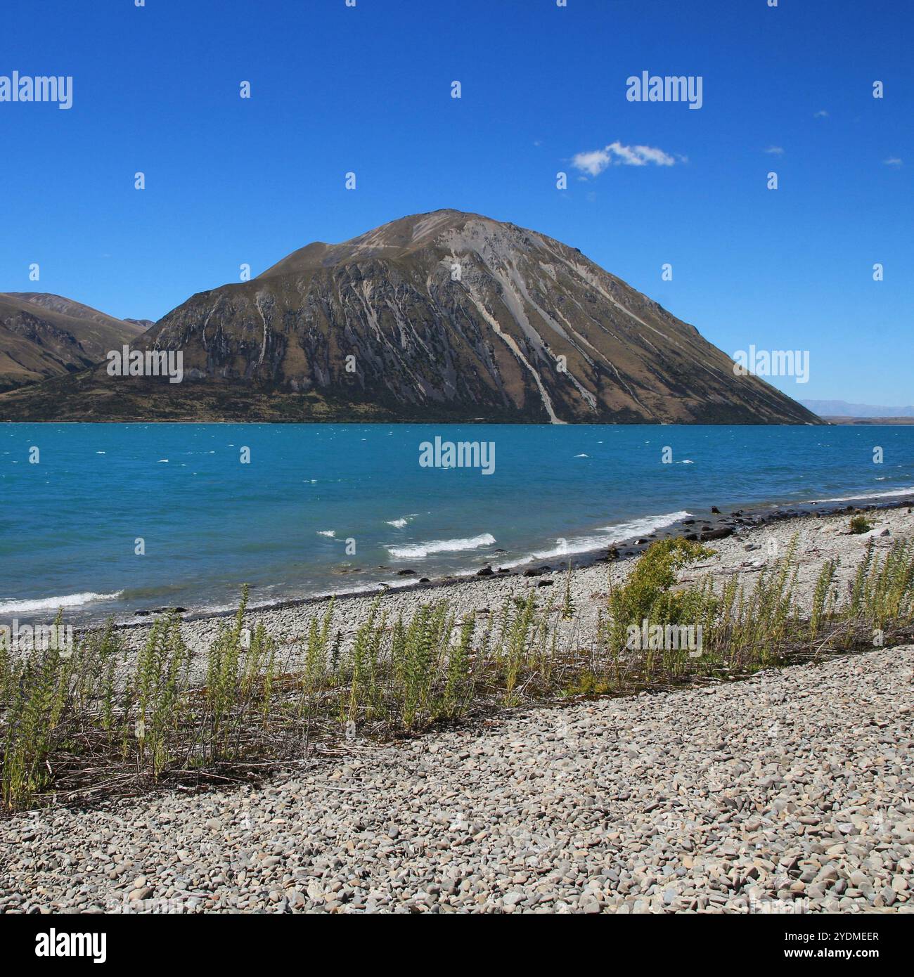 Lake Ohau and Mount Ben, New Zealand Stock Photo - Alamy