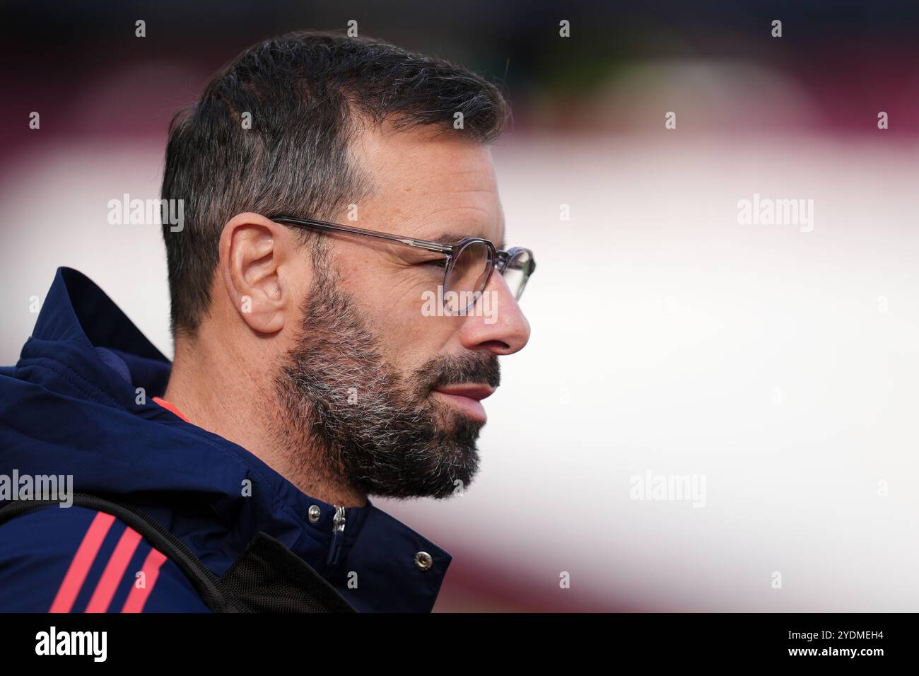 Manchester United assistant manager Ruud van Nistelrooy ahead of the ...