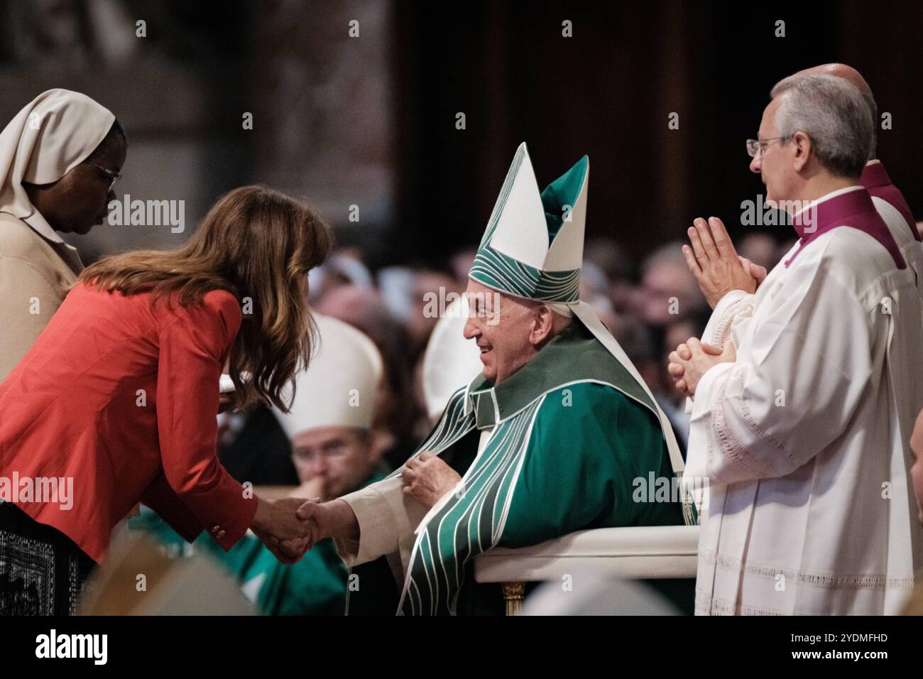 Vatican, conclusion of the Synod. Pope Francis participates at the mass ...