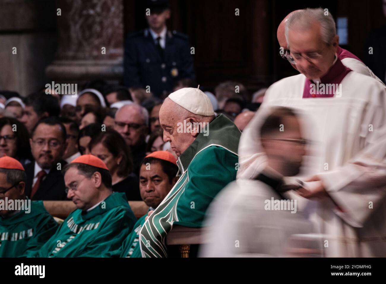 Vatican, conclusion of the Synod. Pope Francis participates at the mass ...