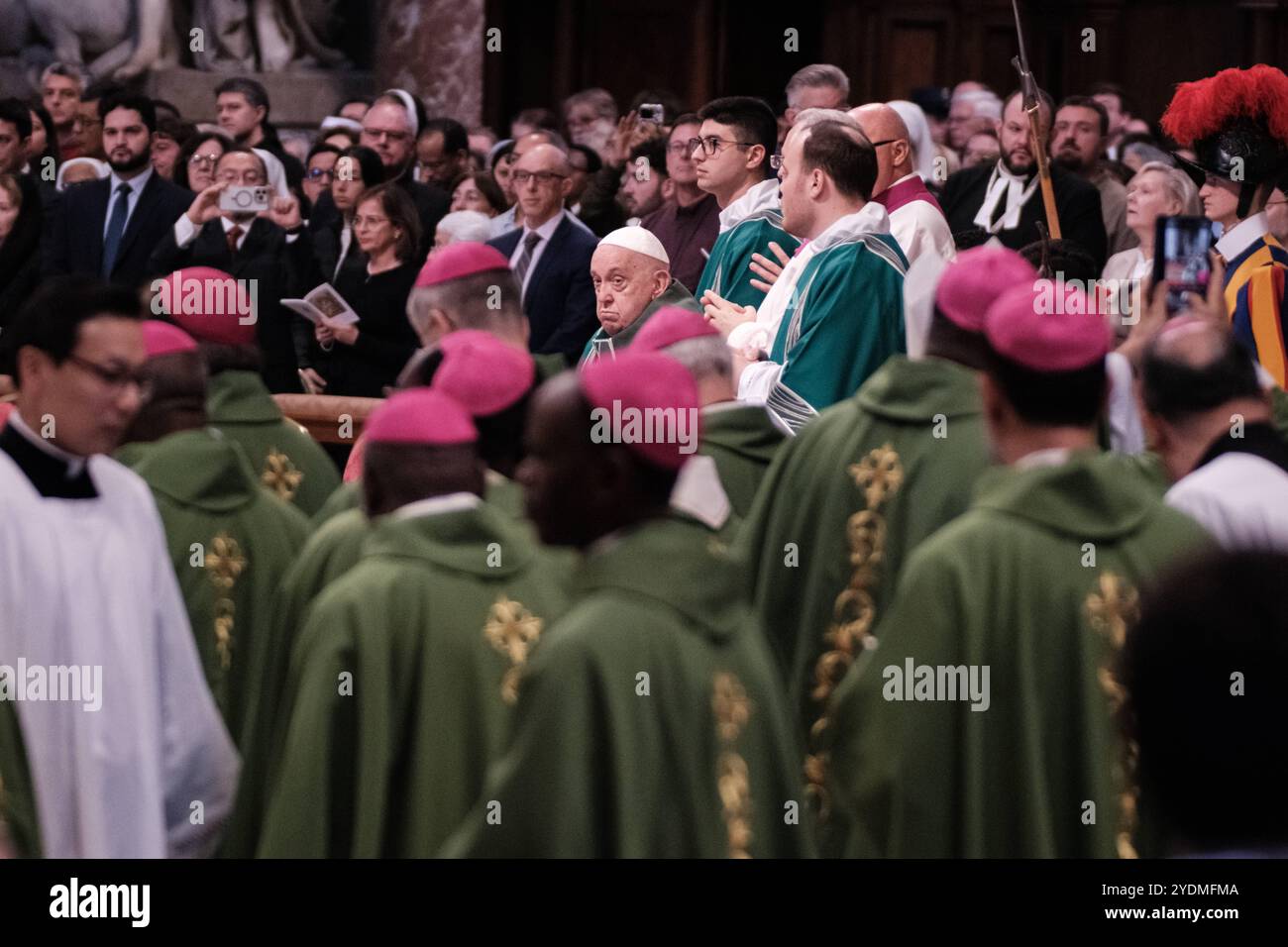 Vatican, conclusion of the Synod. Pope Francis participates at the mass ...