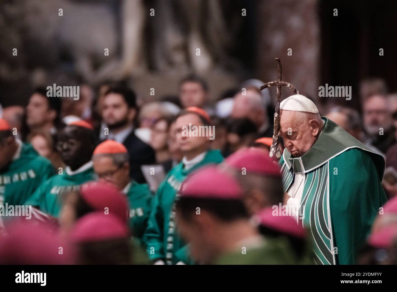 Vatican, conclusion of the Synod. Pope Francis participates at the mass ...